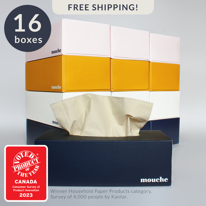 Mouche | The sustainable premium facial tissue that works